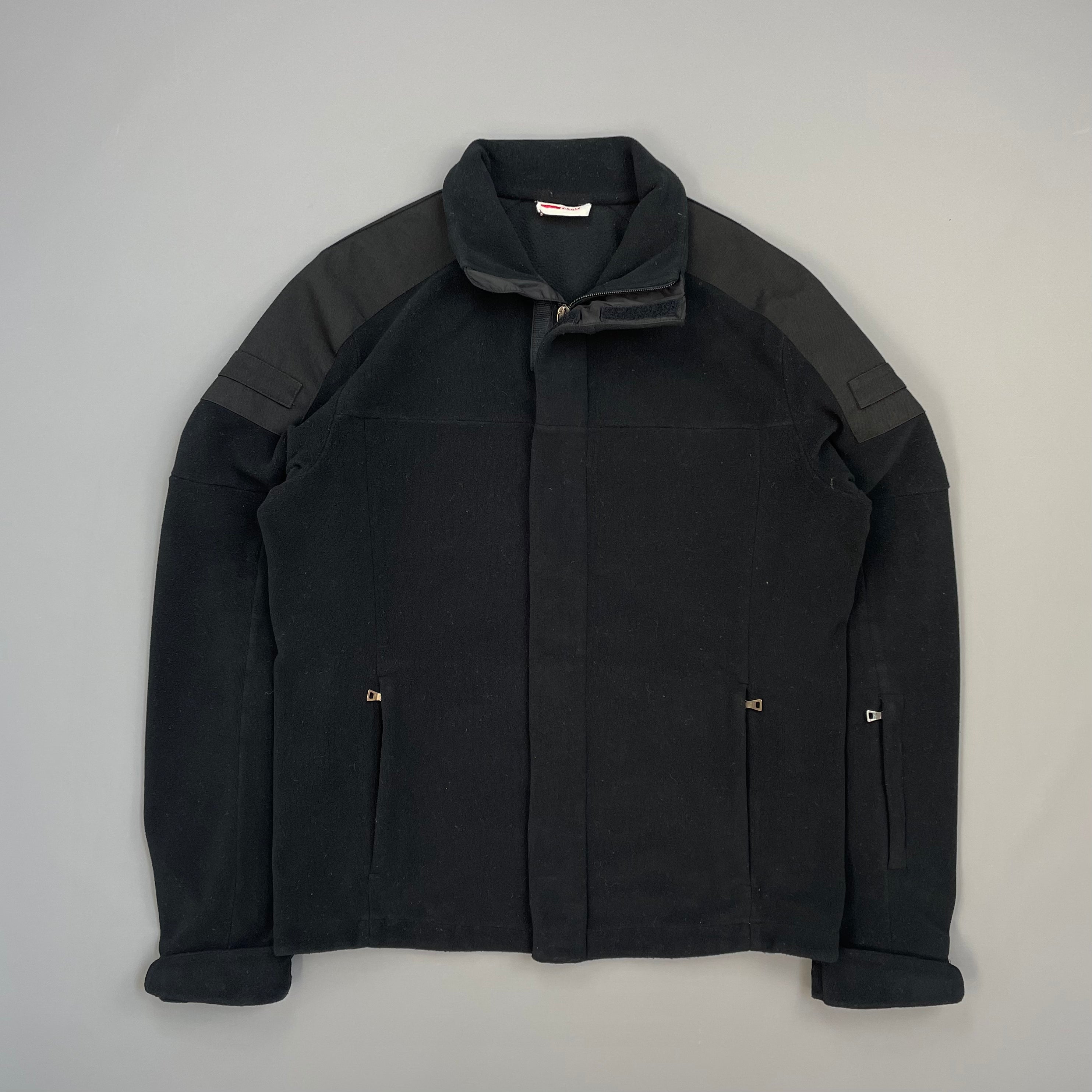 Prada Sport Black 2011 Panelled Technical Zip-Through Fleece Jacket ...